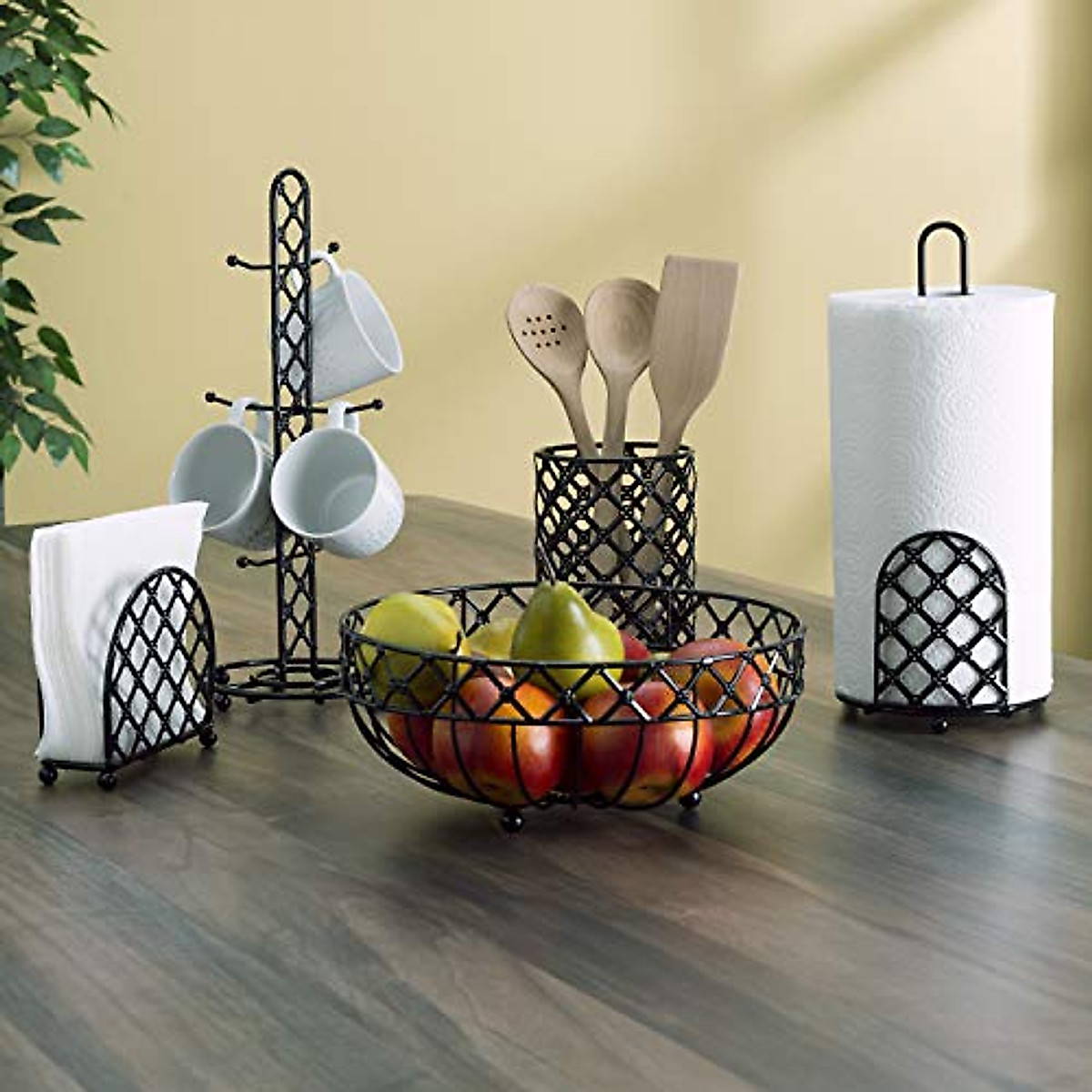 Home Basics CH44044 Lattice Cutlery Holder