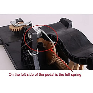 NentMent 2 Pack Spin Mop Bucket Spring Replacement Right Left Side Rebound V-Shaped Torsion Springs Foot Stepping Rotating Mop Buckets Spring Repair Parts