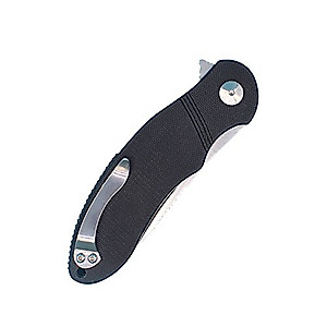 allvin Flipper Pocket Knife, Satin 9Cr18MoV Blade, G10 Handle, Ceramic Ball Bearing, Utility Folding Knife Ideal for Outdoor Activities