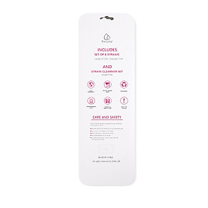 Swig Sip Reusable Drinking Straws - Set of 6 Plastic Straws + Cleaning Brush,10 inch Long Fits 12oz Cups,20oz Skinny Tumbler,30oz Tumblers (Softball)