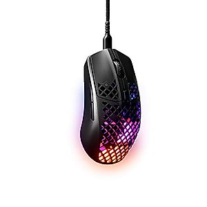 SteelSeries Aerox 3 - Super Light Gaming Mouse - 8,500 CPI TrueMove Core Optical Sensor - Ultra-lightweight Water Resistant Design - Universal USB-C connectivity