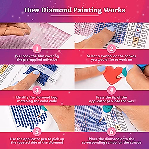 DIAMOND ART CLUB Adobe Moon II Landscape Diamond Painting Kit, 13" x 16" (32.8 x 40.9 cm)