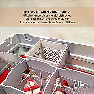 A Bar Above Dishwasher Basket – Plastic Straw Basket to Wash Reusable Straws, Cocktail Picks, & Small Items – Home & Commercial Kitchen Accessories