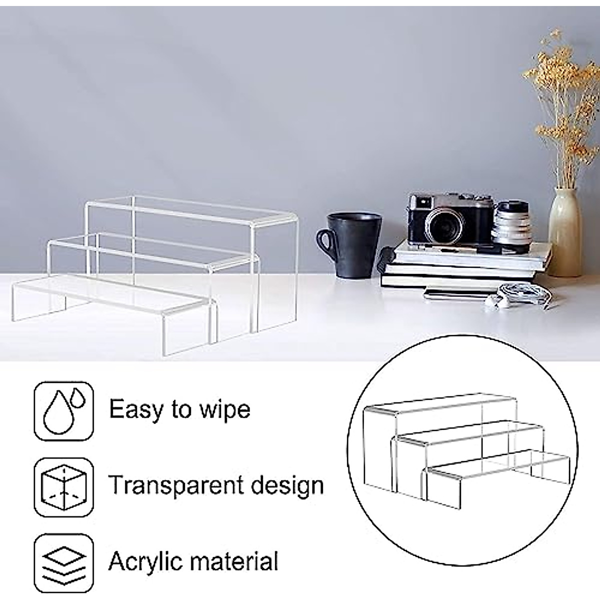 JUOIFIP Acrylic Ziplock Bag Storage Organizer, Visible Food Storage Bags Organizer for Drawer & Wall, Storage Bag Organizer Kitchen Drawer for Gallon Quart Sandwich and Snack