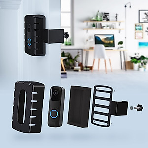 COOLWUFAN Anti-Theft Video Doorbell Mount, Doorbell Mount for Most Model (Easy Installation) (Black)