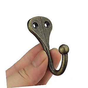 PRETYZOOM 1set Wall-Mounted Coat Hook Heavy Duty Hooks for Hanging Bedroom Wall Hook Multi Hanger Wall Hook Rack Towel Hook for Wall Heavy Duty Clothes Hanger Wall Mounted Hooks Zinc 4pcs