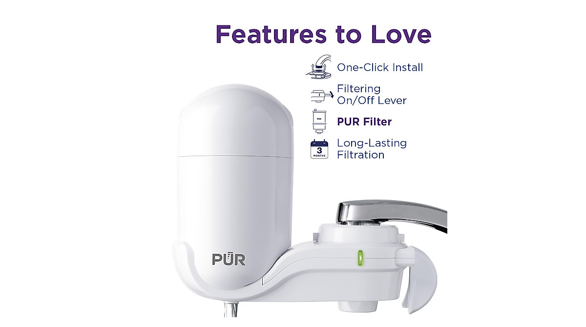PUR Faucet Mount Filter: Crisp, Clean Water On Demand