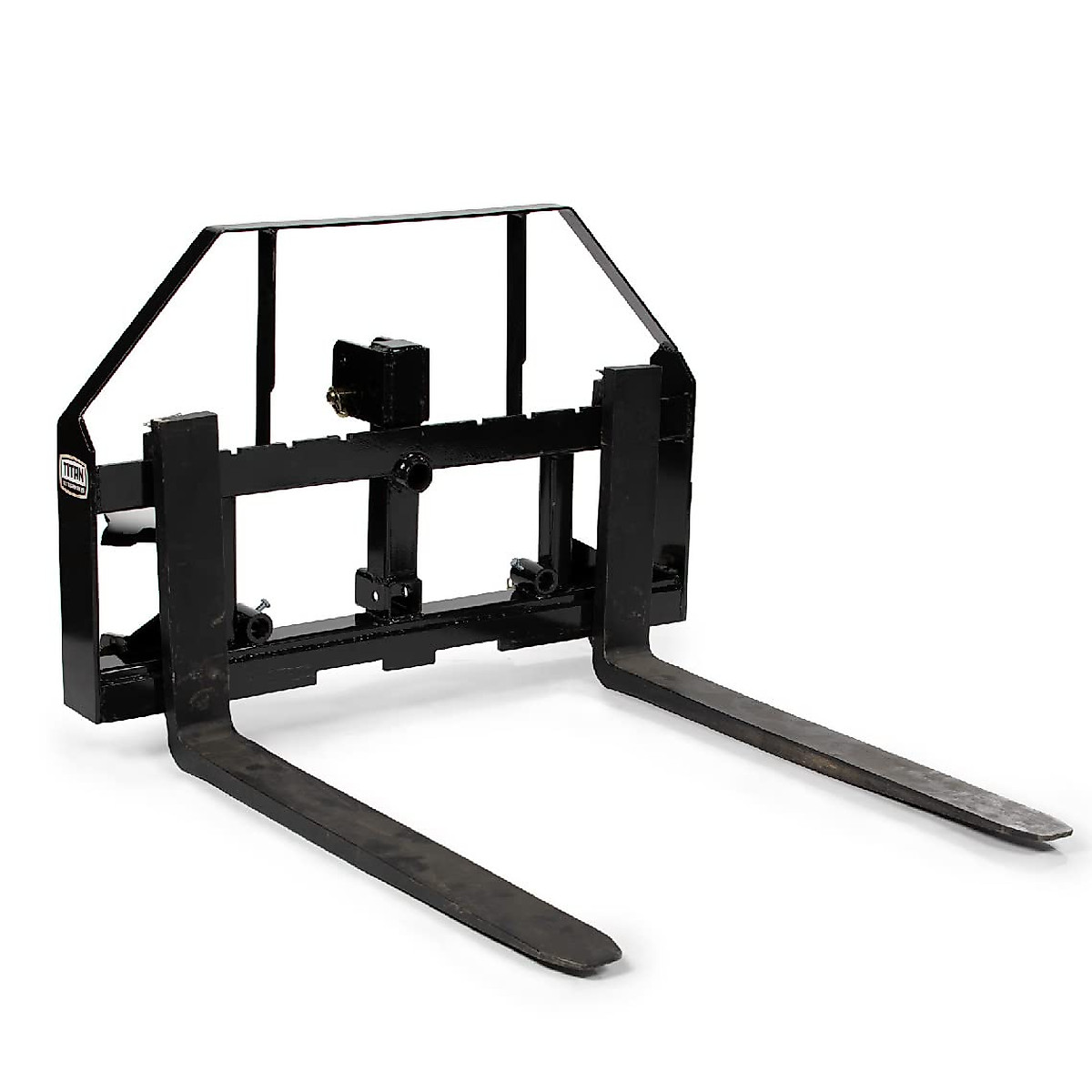 Titan Attachments Pallet Fork Frame Attachment with 42" Fork Blades, Fits Cat I & II Tractors, Rated 4,000 LB
