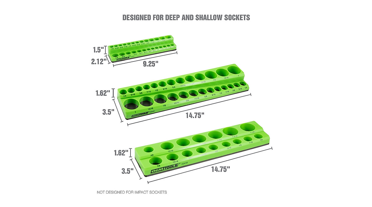 Organize Your Tools with OEMTOOLS Magnetic Socket Tray Set