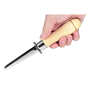Seki Japan Oyster Knife, Japanese Hand Guard Shellfish Opener, Oyster Shucking 3.7 inch (96 mm) Stainless Blade, Beech Wood Handle