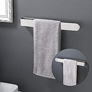 Hand Towel Holder Towel Bar 14 Inch Adhesive Towel Ring Stainless Steel Single Towel Rack for Bathroom Kitchen