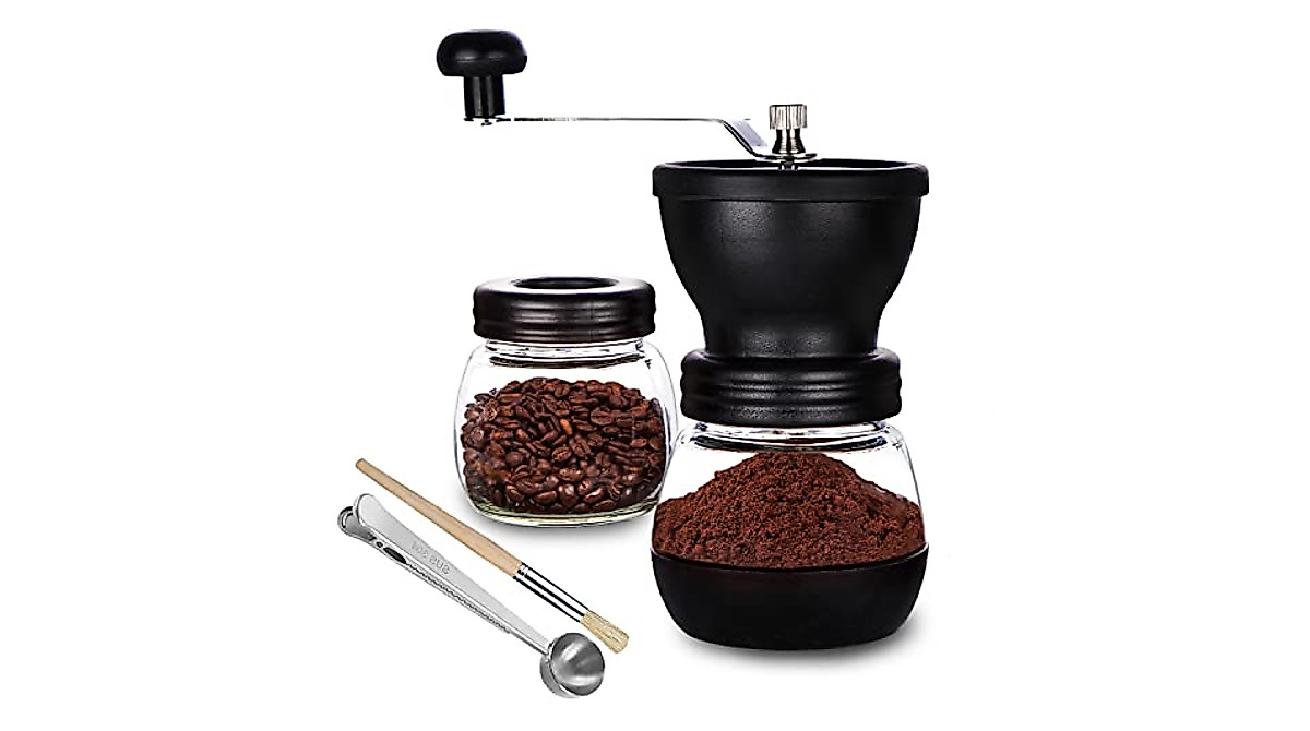 PARACITY Manual Coffee Bean Grinder with Ceramic Burr, Hand Coffee ...