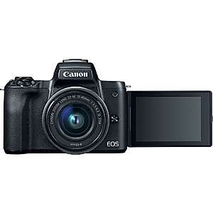 Canon EOS M50 15-45mm f/3.5-6.3 is STM Mirrorless Digital Camera + Sunshine Advanced Bundle