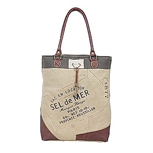 Western Canvas Tote Bag for Women - Cotton Leather Bag Topedo