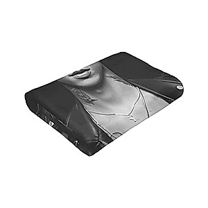 Huiyingke Andy Biersack Soft and Warm Throw Blanket Printed Ultra-Soft Micro Fleece Blanket 80inchx60inch Black