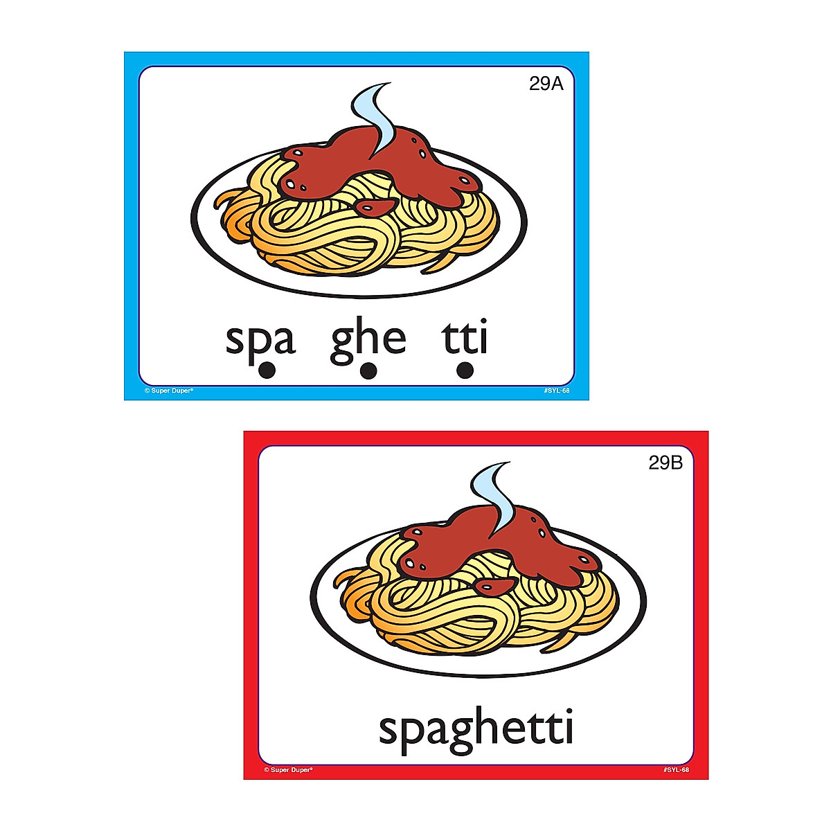 Super Duper Publications | Syllable Drilling Fun Deck Flash Cards for Speech-Language Pathologists | Educational Learning Resource for Children