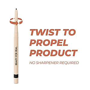 Beauty For Real I-Line 24-7 Eyeliner, Black Magic - Black Matte - Long-Wearing, Waterproof Gel Formula - Safe for Sensitive Eyes & Contact Lens Wearers - 0.01 oz