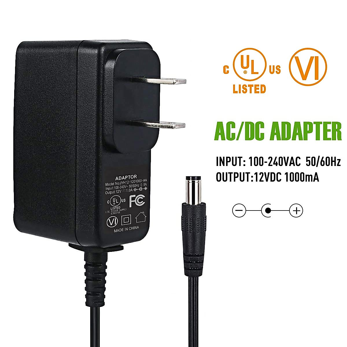 [UL Listed] iCreatin 12V Power Over ethernet PoE Injector and PoE Splitter kit, Extension Power for 12 Volt 12 watt Devices with 5.5x2.1 mm DC Jack