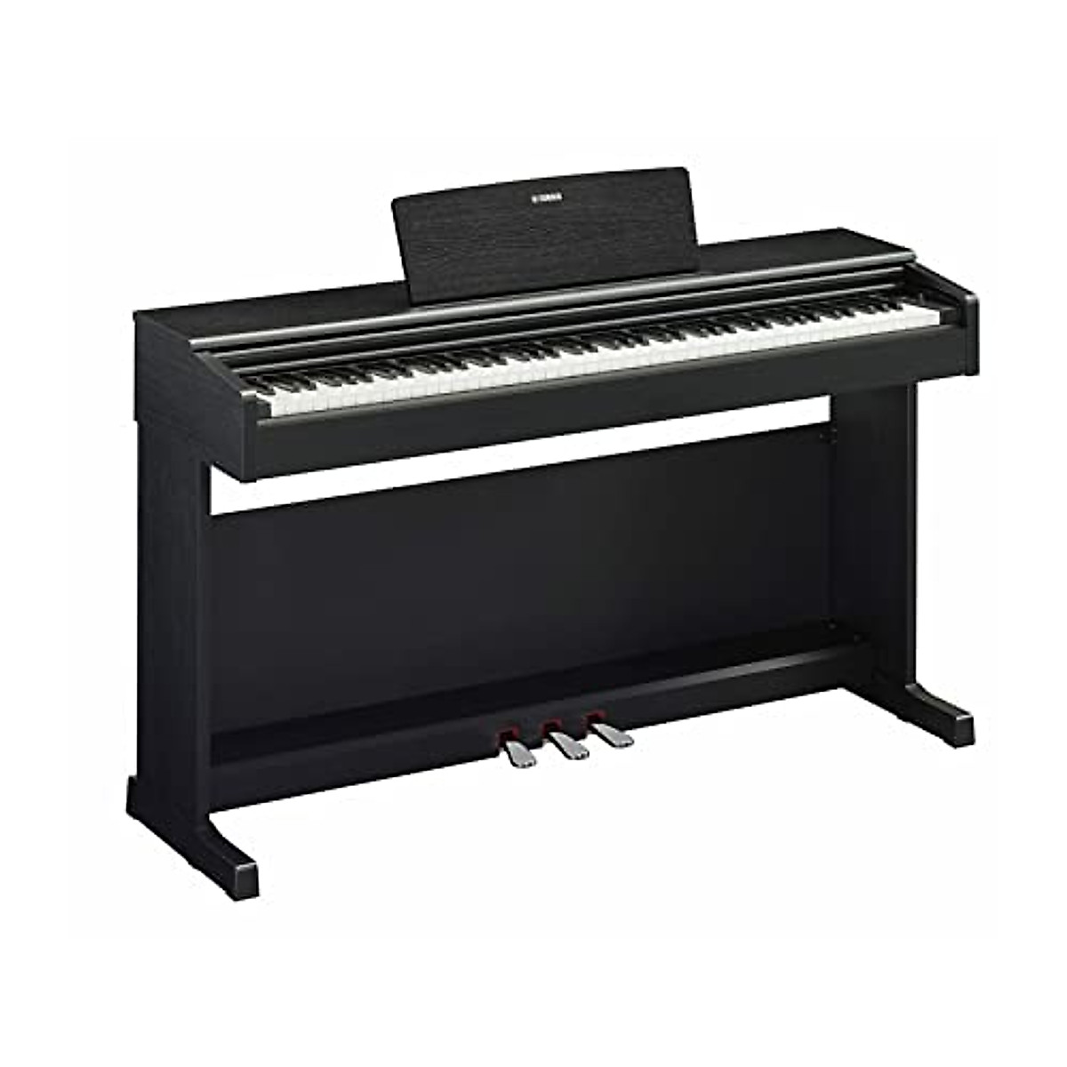 Yamaha Arius, 88-Key Weighted Action Digital Aspiring Musicians, CFX Concert Grand Piano Voice, 3-Pedal Unit, Bench Included, Classic Upright Design, Black, (YDP145B)