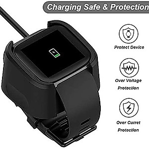 Emilydeals Charger for Fitbit Versa 2, Replacement Charging Cable Cord Dock Cradle for Fitbit Versa 2 Smart Watch [1m/3.3ft]