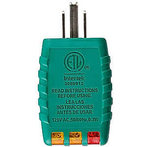 Commercial Electric 110-220V AC/DC Voltage Tester with GFCI Outlet Tester