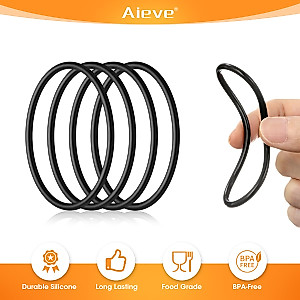 AIEVE 4 Pack Silicone Lid Seal Replacement Gasket Compatible with Stanley IceFlow Tumbler Cup 20oz & 30oz