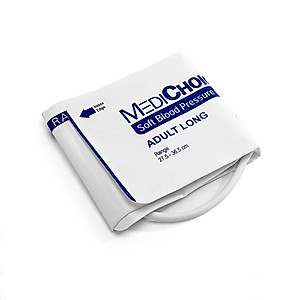 MediChoice Disposable Blood Pressure Cuffs, 1-Tube w/Bayonet-Rectus-HP Connector, Soft Fabric, Adult, 1314M39019 (Case 20)