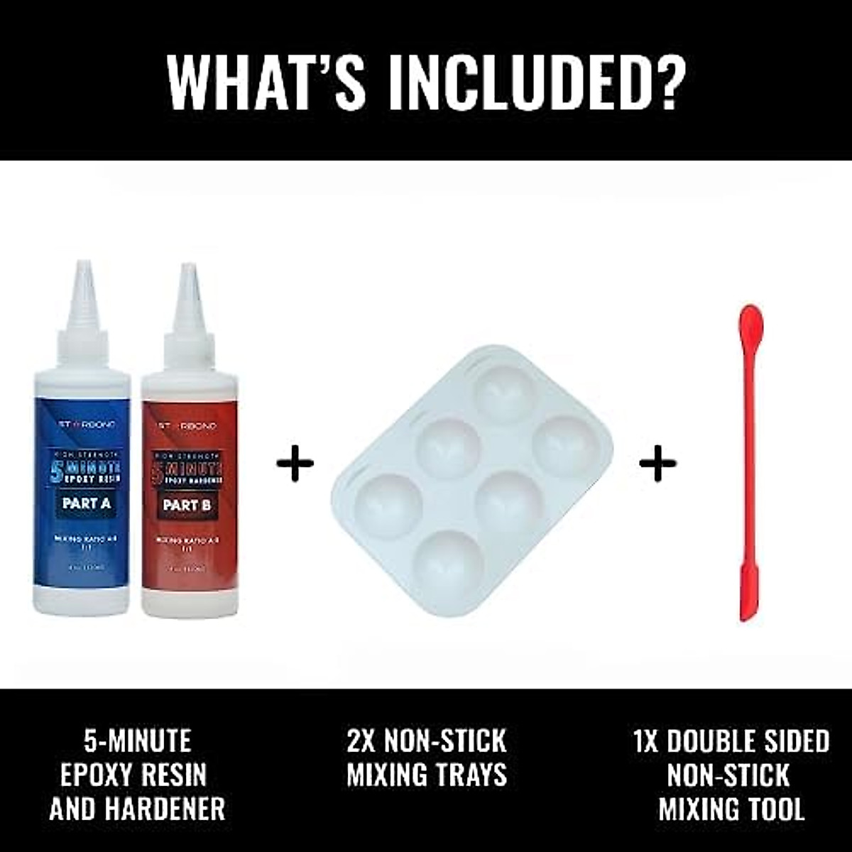 Starbond 5 Minute Epoxy Adhesive - Super Tough and Durable - 1900 lb Lap Shear Strength, 1:1 Ratio Instant Mix — Fast Set, Quick Cure, Compatible with Wood, Metal, Glass, Ceramic, Fabric, 8 oz