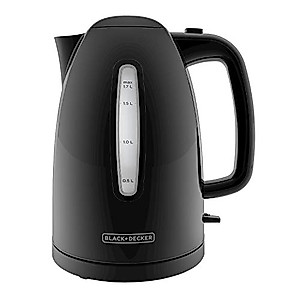 BLACK+DECKER KE1500B 1.7L Rapid Boil Electric Cordless Kettle, Black