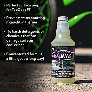 TopCoat PolyWash - Concentrated, Water-Based Car Wash - Exterior Care Products - Car Cleaner Prep for F11 16-Ounce Bottle