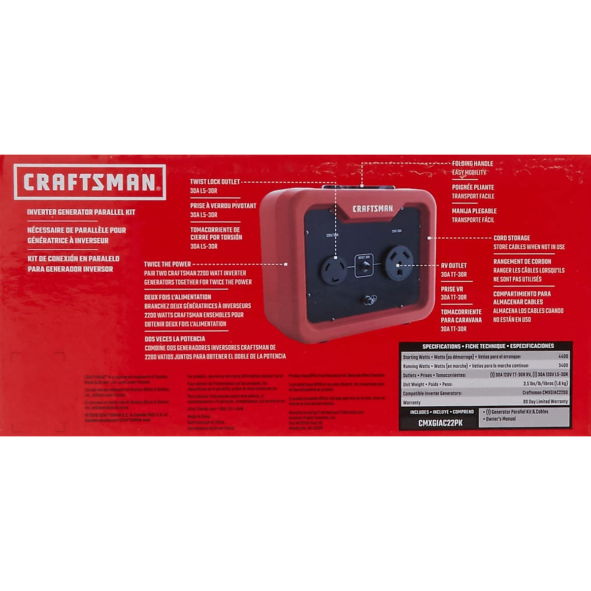 Craftsman Parallel Kit 2200 Inverter