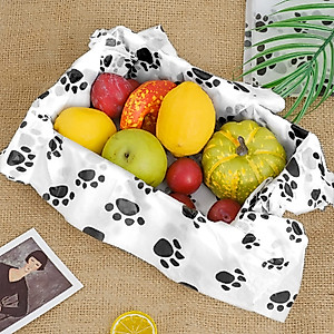 Kavoc 60 Sheets 20 x 20 Inch Dog Paw Print Tissue Paper Puppy Paws Gift Wrap Tissue for Gift Bags Wrapping Paper Rustic Art Holiday Wrapping Paper for DIY Crafts