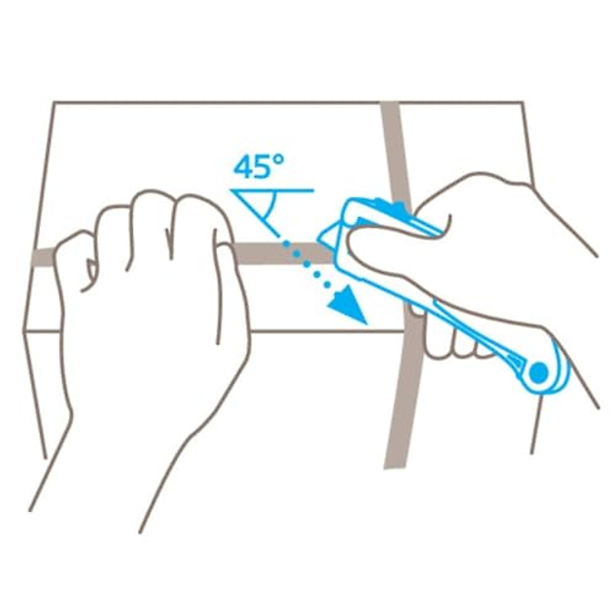 Martor 10130610.02 Maxisafe 3 Slider Polycarbonate Retractable Safety Cutter/Knife with Blunted Tip