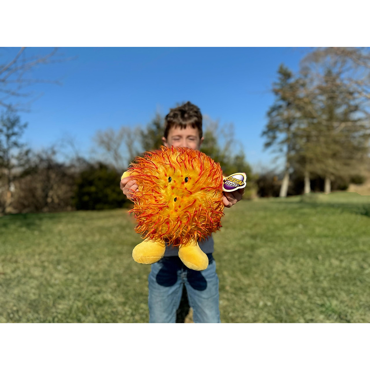 Celestial Buddies Sun Buddy Learning Science Astronomy Space Solar System Educational Plush Blue Planet Toys - 12 Inches