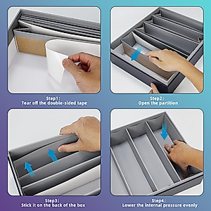 AFIING Trading Card Storage Box 6000+ Capacity – DIY Toploader Case w/ 24 Dividers & 8 Supports, Fits 3x4 Rigid Card, Deck Box for MTG TCG Sports Cards– Black & Blue