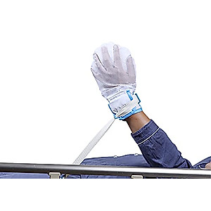 Wisexplorer Medical Hand Restraints Safety Mitts Glove for Dementia Elderly and Patients, Fingers Separated Design with Breathable Mesh and Thick Sponge