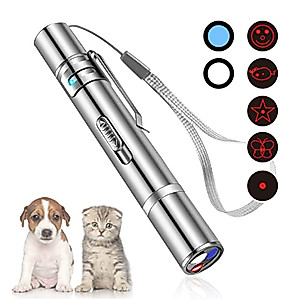 SUUCARE Cat Laser Pointer Toys, USB Recharge LED Light Red Dot Pointer 9127 cat toy dog toy
