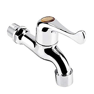 Water Faucet Laundry Bathroom Washing Machine Bath Tub Tap Faucet Outdoor Garden Single Cold Water Tap(#1)