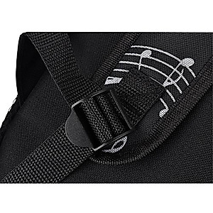 Piano Keys Music Note Backpacks,Waterproof Oxford Cloth Backpack,Outdoor/Travel Backpack for Women & Men,Shoulder Casual Travel Daypack Hiking Camping(Keyboard black)