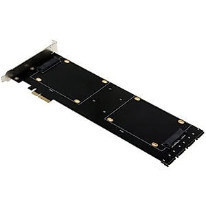 SEDNA - PCI Express (PCIe) Quad 2.5 Inch SSD/HDD Mounting Adapter (with Built in Power Circuit, no Need SATA Power Connector,), SSD/HDD not Included