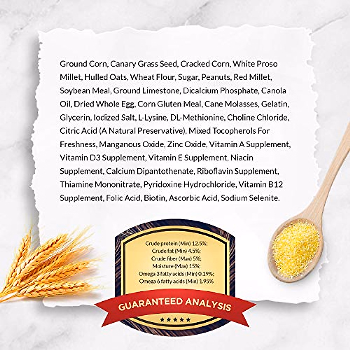 LAFEBER'S Classic Avi-Cakes Pet Bird Food, Made with Non-GMO and Human-Grade Ingredients, for Parrots, 12 oz