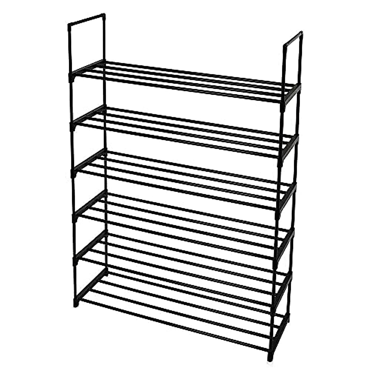rusli8 6Tier Stackable 24-Pair Shoe Rack Metal Freestanding Storage Shelf for Dorm Room Shoe Rack Storage Organizer
