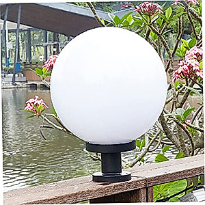 SECFOU Fence Lights Replacement Globe for Light Fixture Deck Lighting Acrylic Light Cover Deck Post Lights Globe Light Cover Exterior lamp Post Fixture Exterior Light Electric Plastic