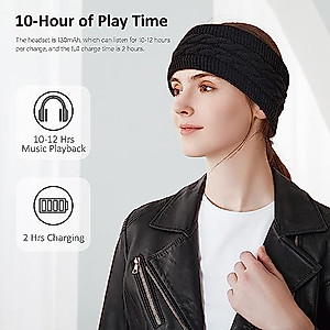 BORAYDA Bluetooth Headband, HD Stereo, Built-in Microphone, Workout, Running, Sports, Men/Women Gift