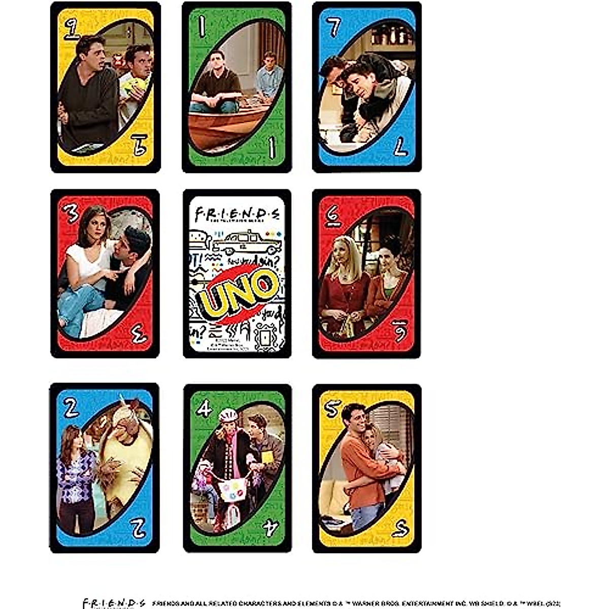 Mattel Games UNO Friends Card Game for Family Night Featuring Tv Show Themed Graphics and a Special Rule for 2-10 Players (Amazon Exclusive)