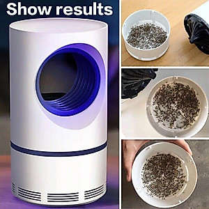 Mosquito Killer Lamp Electric Mosquito Killer Trap Mosquito Light Insect Killer Indoor & Outdoor,Mosquito Exterminator for Fly Control,Suction Fan (White)