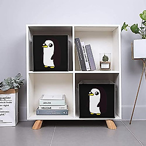 Penguin Collapsible Storage Bins Basics Folding Fabric Storage Cubes Organizer Boxes with Handles