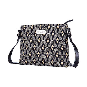 Signare Tapestry Crossbody Bag Shoulder Purse for Women In Luxor Art Deco Style Design (XB02-LUXOR)