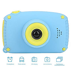 Qinlorgo Cartoon Digital Camera, ABS Convenient Baby Mini Camera with 1200mAh Battery for Child for Kids for Game for Video Recording(X500 Rabbit)