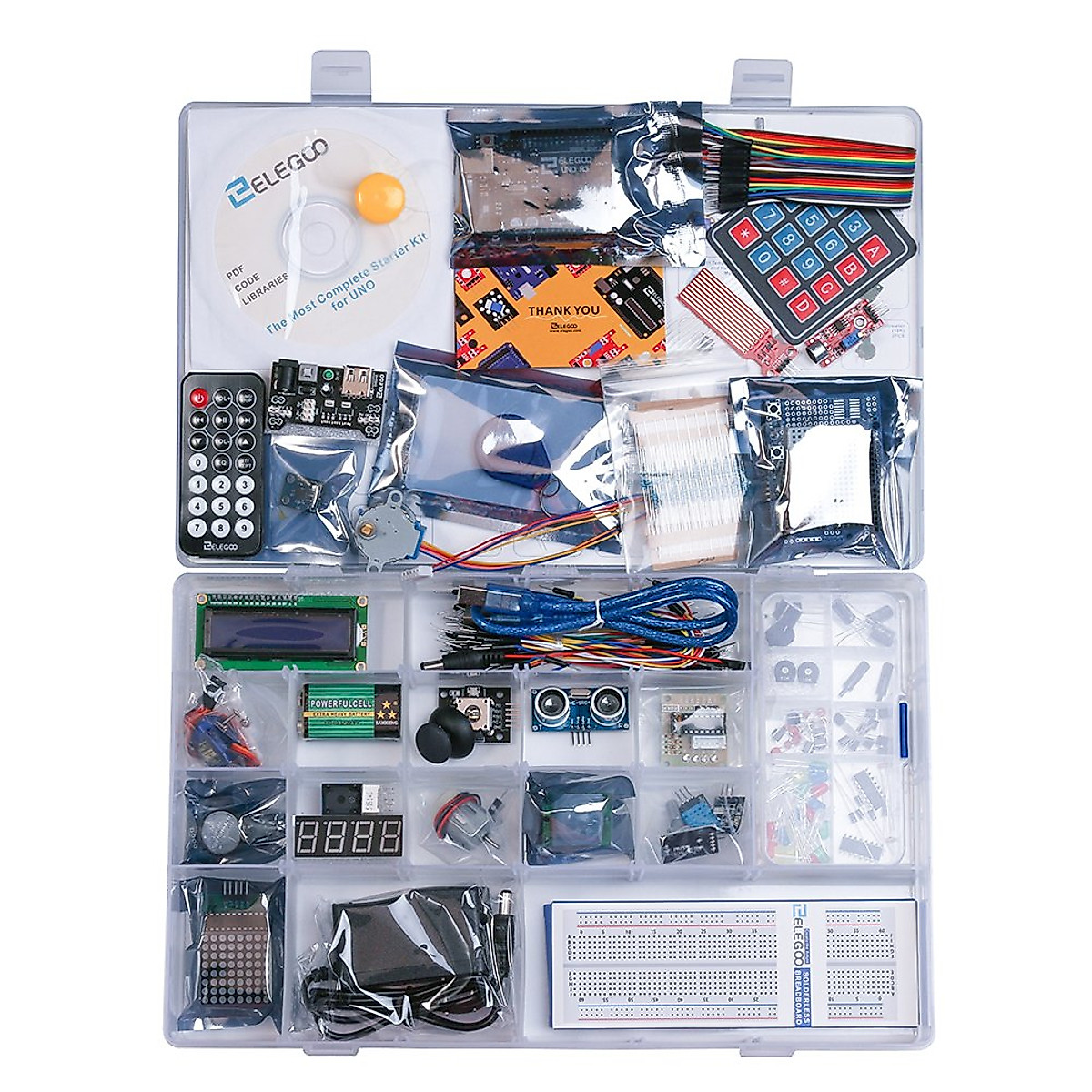ELEGOO UNO R3 Project Most Complete Starter Kit & ELEGOO UNO R3 Project Smart Robot Car Kit
